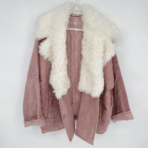 Free People | Jackets & Coats | Free People Lolo Denim Jacket Pale ...